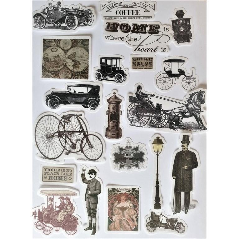 Stickers - Old days - 60st - PY Hobby