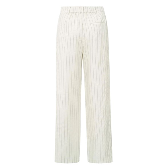 Tátch - Randiga byxor i linneblandning