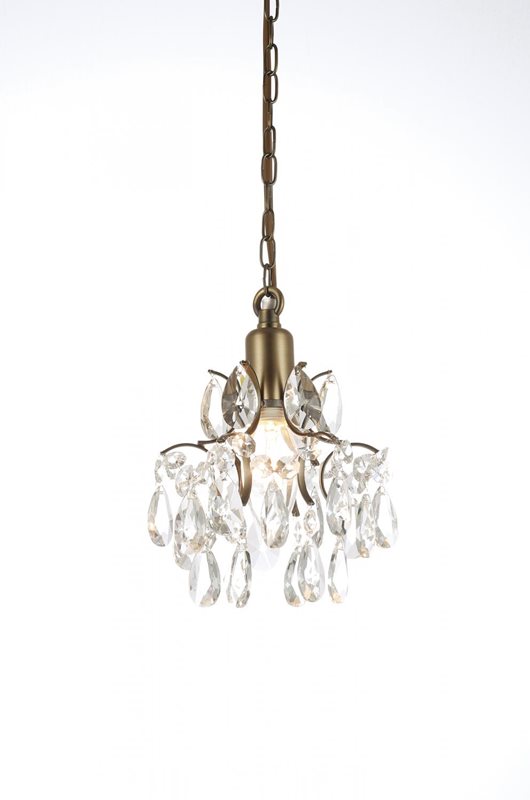 Norrsken Design Kate Fönsterlampa Kristall 16Cm Antikmässing ...
