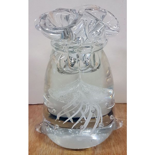 Rba Manet Vit Liten Säck Konstglas Utgått - Stockholms Ljusbutik