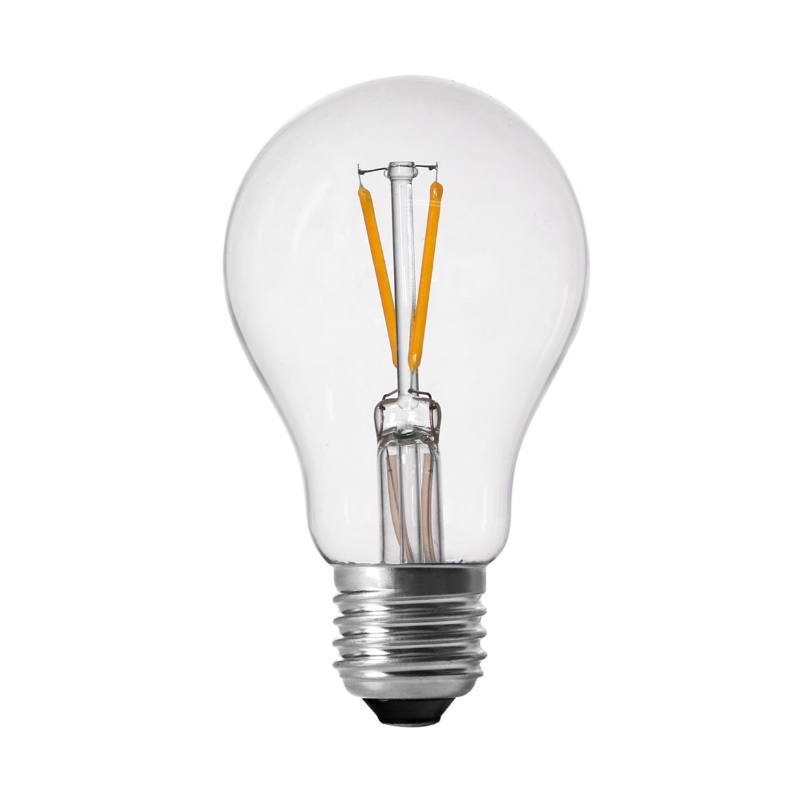 Shine LED E27 Filament Normal Clear 60mm 2,5W, Dimbar - | Lampsladdar.se