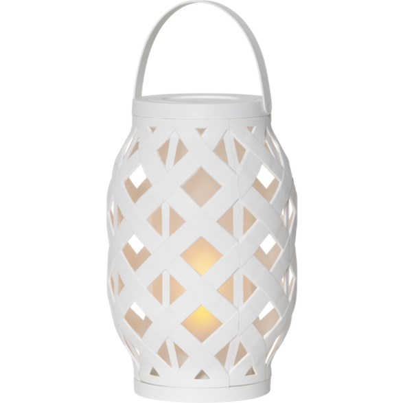 Lykta Flame Vit 23cm - | Bright 1-2-3