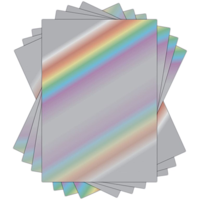 Metallisk Cardstock - A4 - 10st - Holographic - PY Hobby