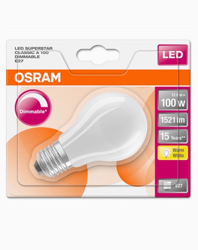 Osram LED Filament RETROFIT Cl A 11W/827 (100W) E27 Dim - Lysman