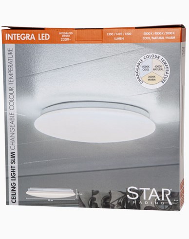 Star Trading LED-plafond Integra Ceiling, 3000/4000/5000K - Lysman
