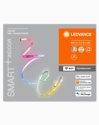 LEDVANCE Smart+ Wifi FLEX 2M RGBTW, fleksible dimbare LED-strips - Lysman