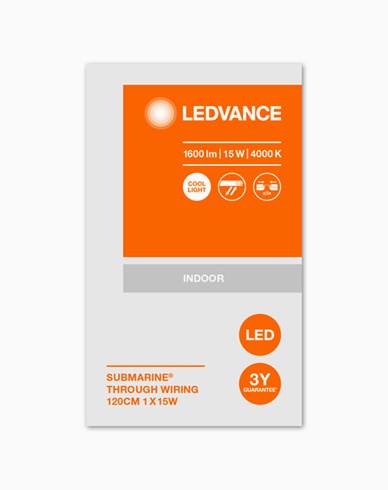 LEDVANCE SUBMARINE THROUGHWIRING15W 840 1200, fuktsäker armatur - Lysman