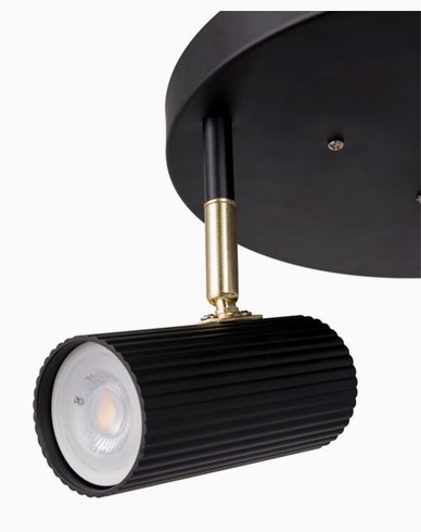 Globen Lighting Hubble Plafond - 3 Svart - Lysman