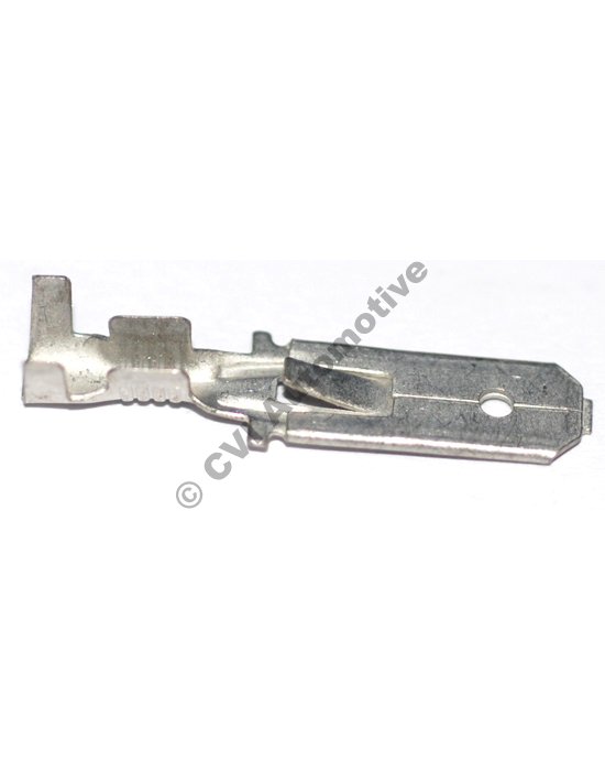 Tab connector, double (male) 0.8 mm thickness (6.35 mm wide) - We ship ...