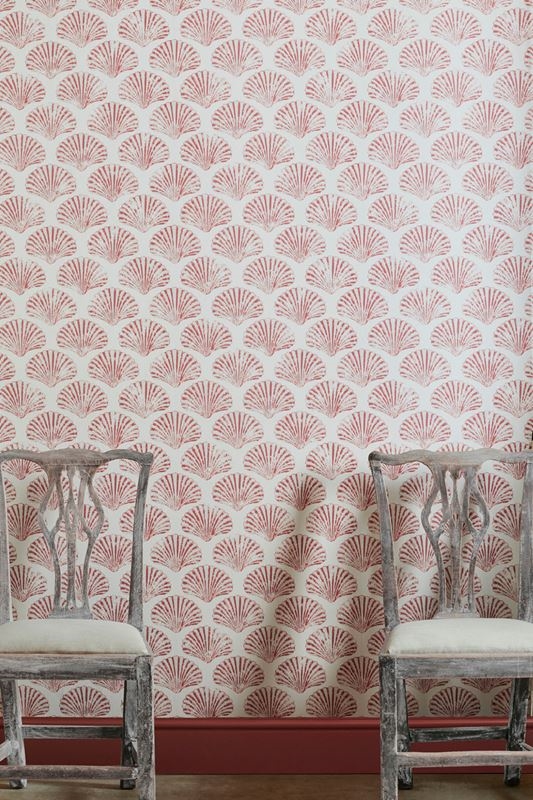Scallop Shell Red tapet från Barneby Gates® (BG133-02) - Fraktfritt online