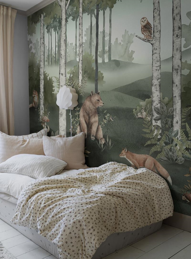Wild Forest Mural tapet från Newbie och Boråstapeter (BT135-01)