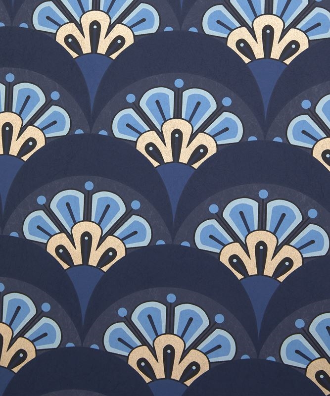 Deco Scallop, Lapis tapet från Liberty® (LY101-02) - Fraktfritt online