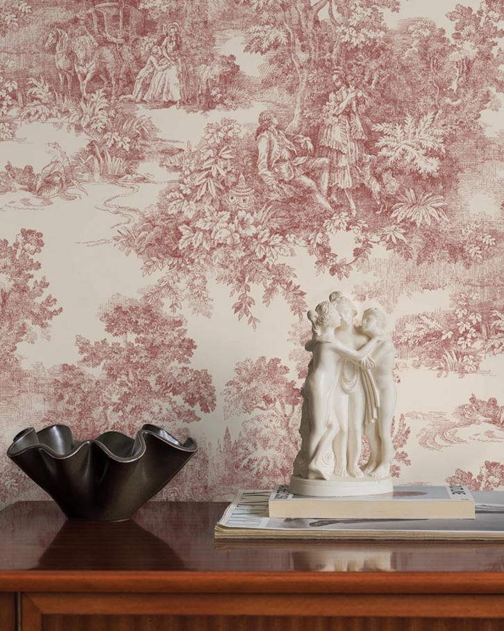 Toile de Jouy tapet från Boråstapeter (BT278-03) - Fraktfritt online
