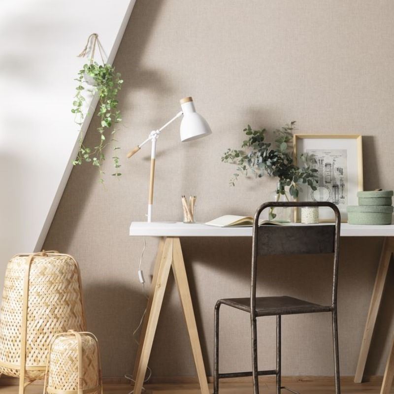 Uni Mat, Lin tapet från Casadeco - Engelska Tapetmagasinet