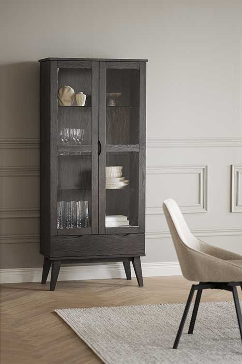 Rowico Home Vitrinskåp Filippa 2D 1L - Living Furniture