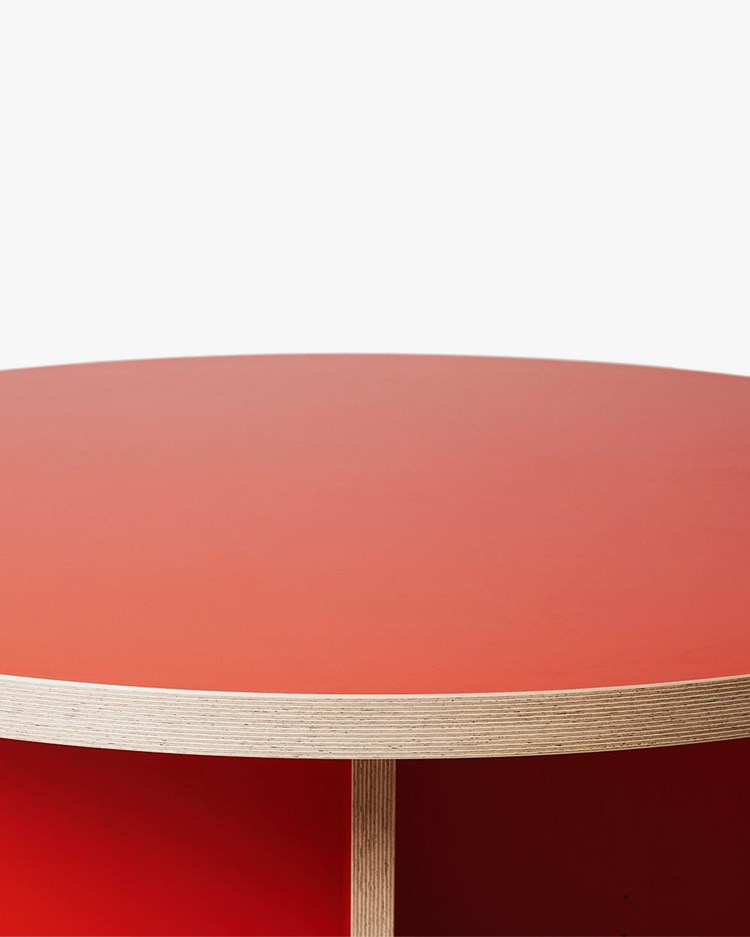HK Living Round Dining Table Orange - Vallgatan 12