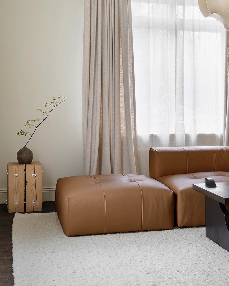 Layered Cecco Ottoman Leather Brandy - Vallgatan 12