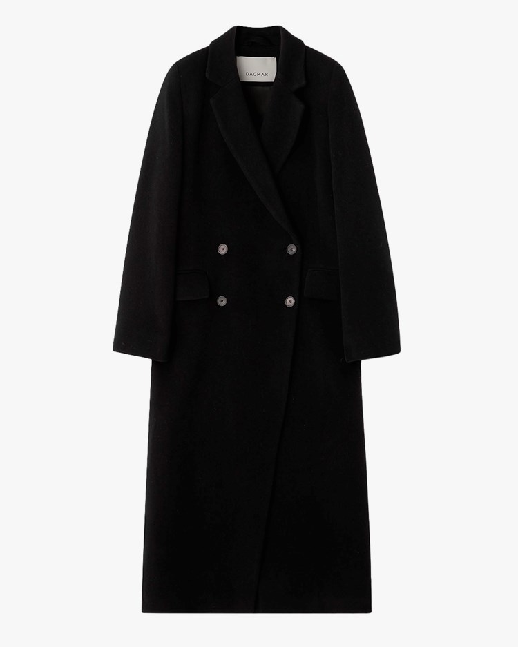 House of Dagmar Double Breasted Coat Black - Vallgatan 12
