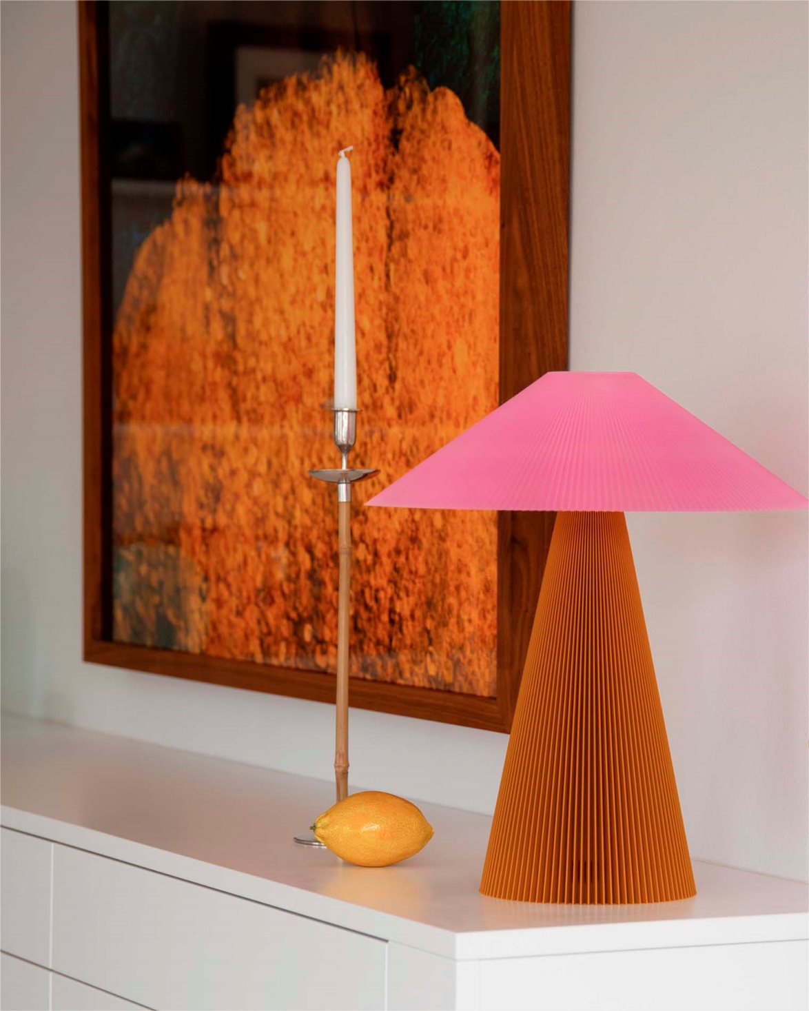 MANU Matters Teen Jane Table Lamp Mustard/Pink - Vallgatan 12