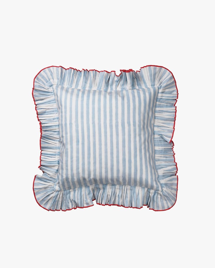 Pick a Poppy Devon Cushion Cover 40X40 Light Blue - Vallgatan 12