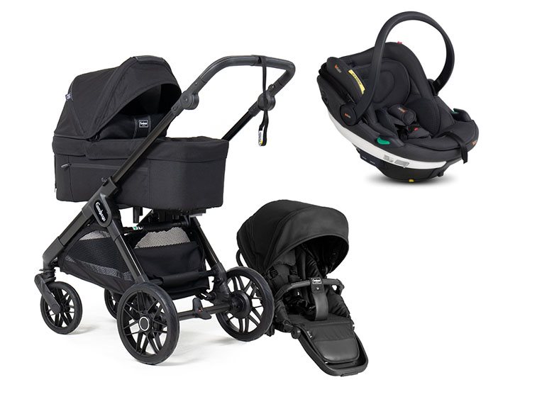 Emmaljunga Sento Max duovagn Ergo+ 2026 + BeSafe Go Beyond i-Size babyskydd