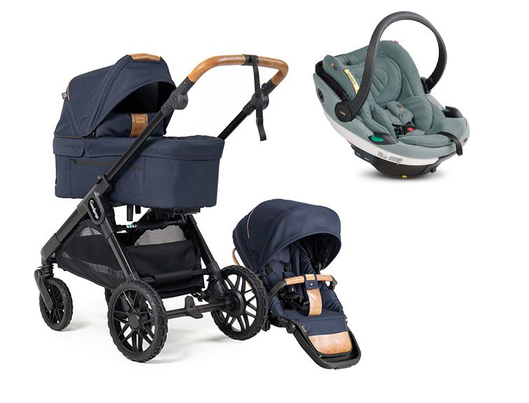 Emmaljunga Sento Max duovagn Ergo+ 2026 + BeSafe Go Beyond i-Size babyskydd