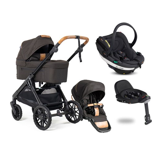 Emmaljunga Sento Max duovagn Ergo+ 2026 + BeSafe Go Beyond i-Size babyskydd + Isofixbas