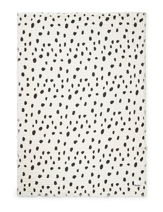 Elodie Details mjuk bomullsfilt, dalmatian dots grande