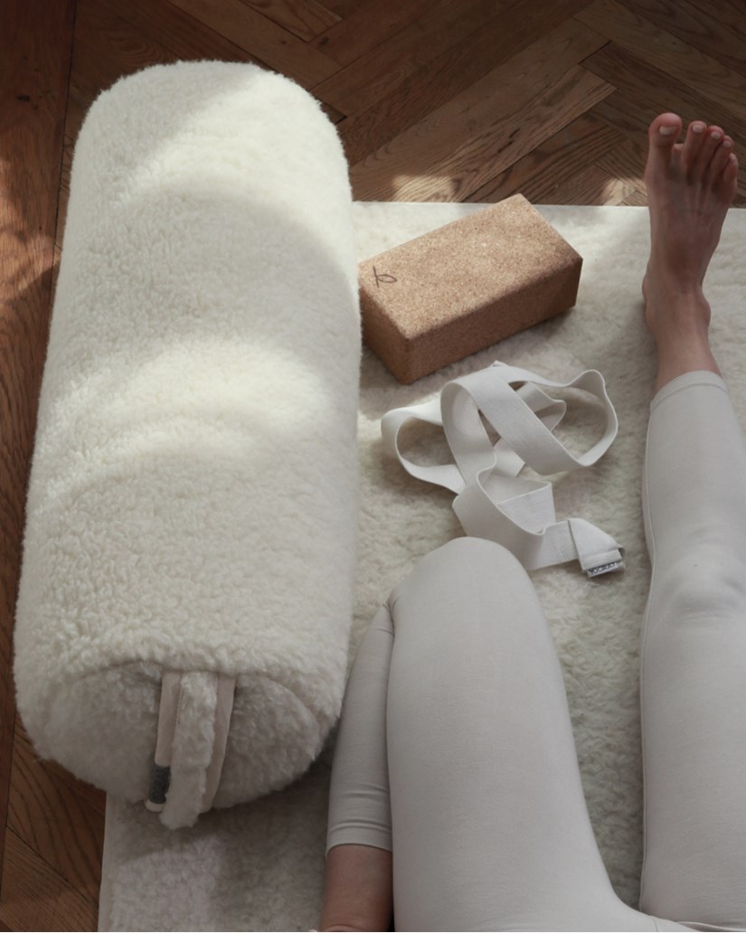 Yogiraj - Yoga mat Premium wool mat, Natural, 90 x 200 cm - Yogiraj