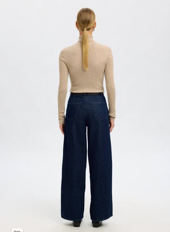Sharpman - Slfextra Wide Mella-Bora Hw Jeans