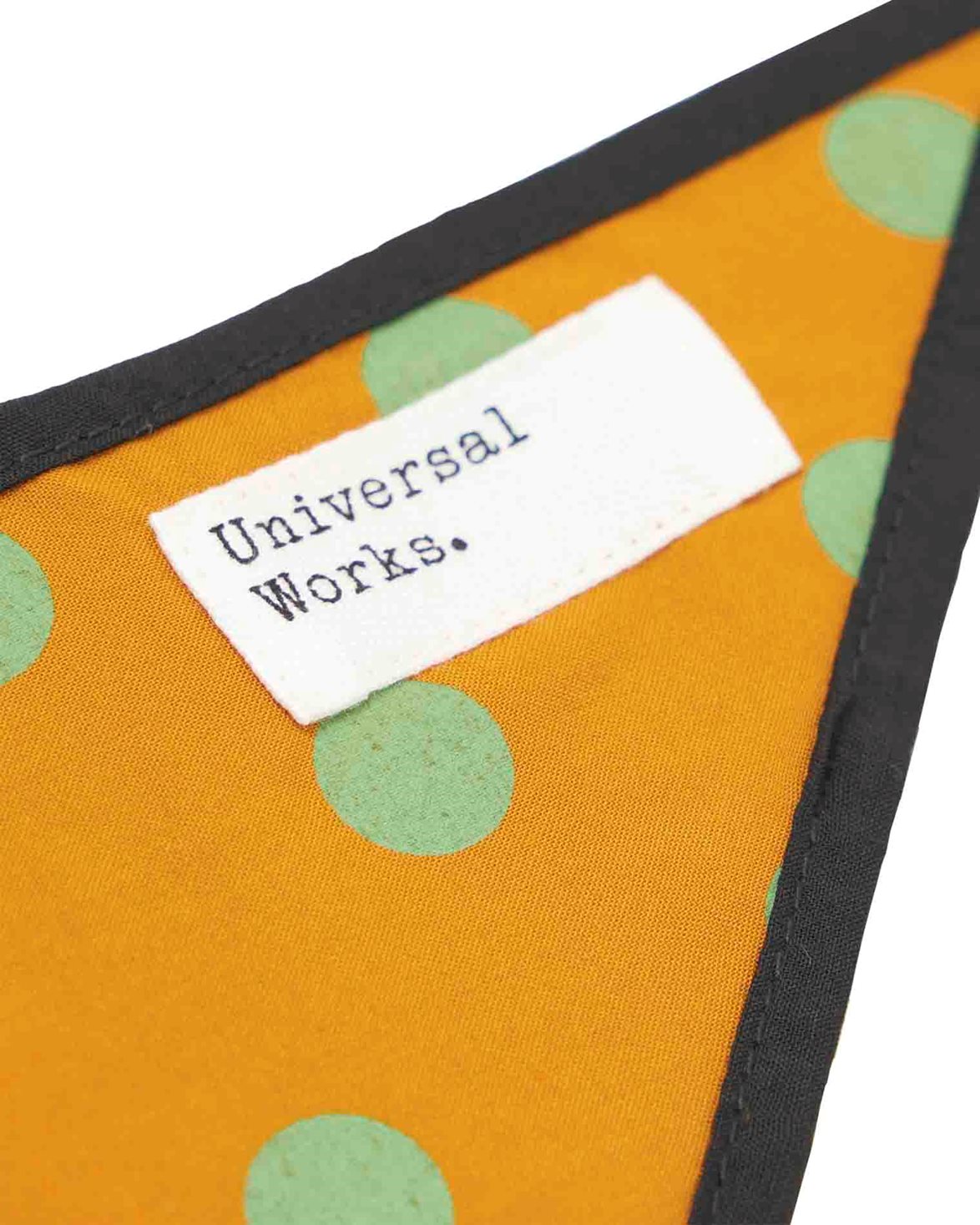 Universal Works Scout Scarf Dot Print Mustard - Vallgatan 12