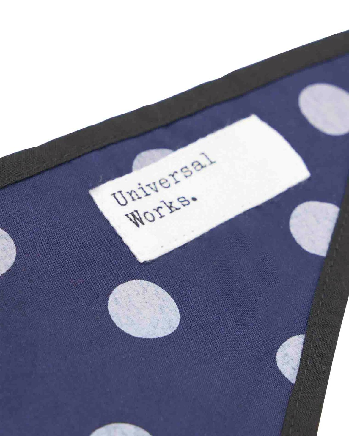 Universal Works Scout Scarf Dot Print Navy - Vallgatan 12