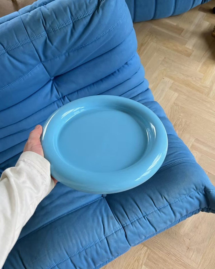 Gustaf Westman Chunky Plate Light Blue - Vallgatan 12