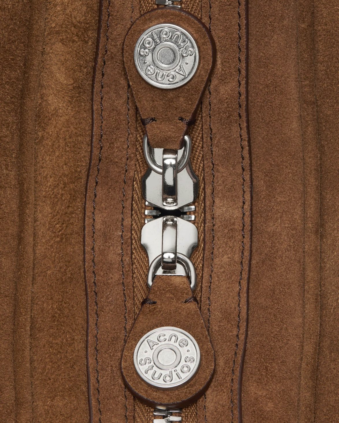 Acne Studios Camero Party Shoulder Bag Suede Cognac Brown - Vallgatan 12