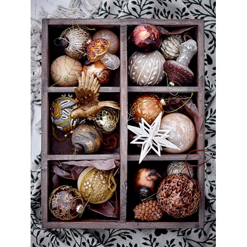 Julpynt svamp brun - Naturbutiken