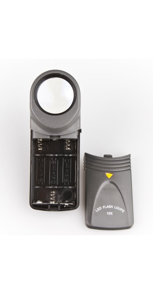 Opticron magnifying glass with LED-light 10x 26mm - Naturbutiken