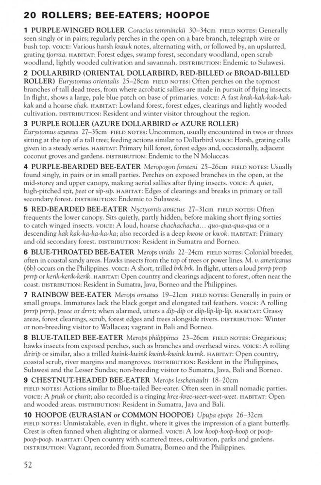 Birds of the Philippines, Sumatra, Java, Bali, Borneo, Sulawesi, the ...