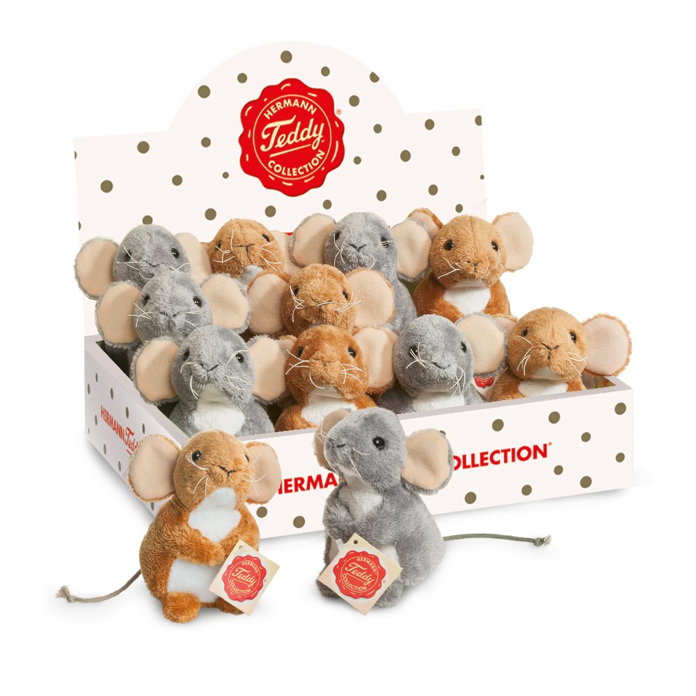 Mouse 11 cm assorted colours - Naturbutiken