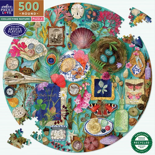 Round Puzzle 500 pcs - Collecting Nature - Naturbutiken