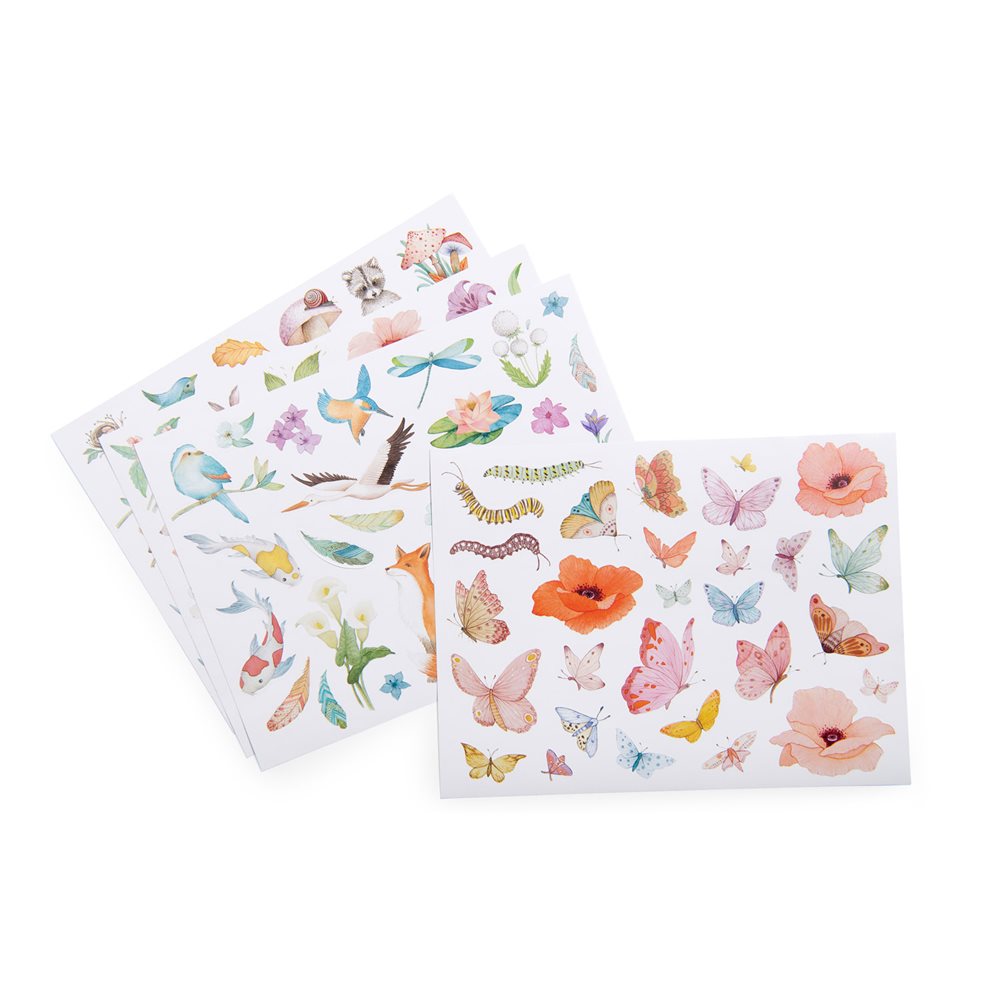 Stickers blommor & djur - Naturbutiken