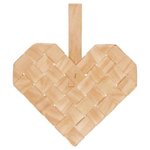Heart braided chip wood - Naturbutiken