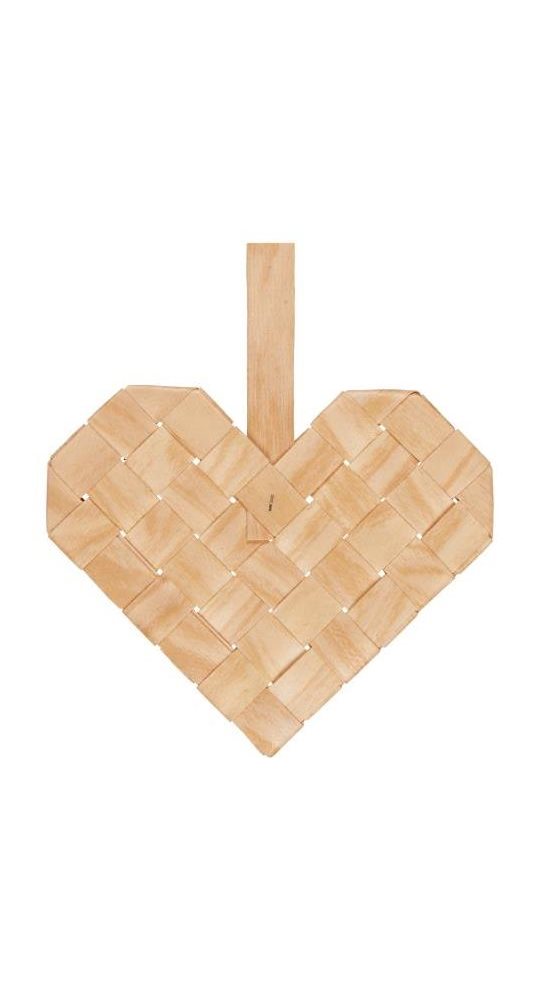 Heart braided chip wood - Naturbutiken