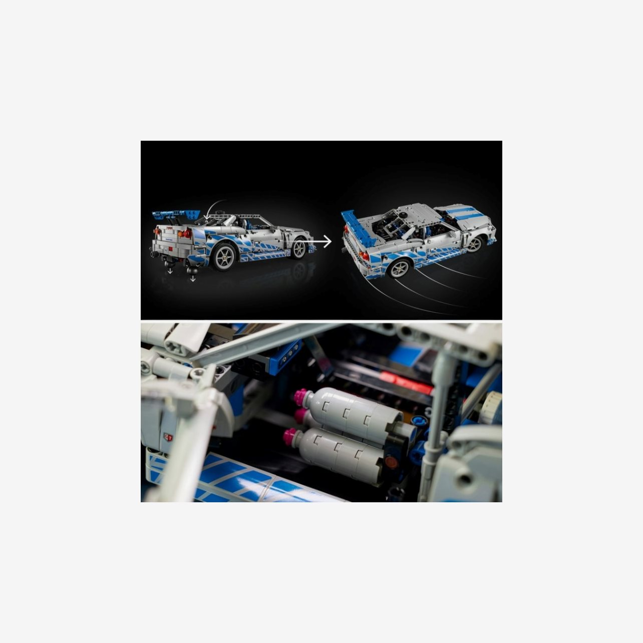 Lego Technic, 2 Fast 2 Furious Nissan Skyline GT-R (R34) bil - Simbadusa